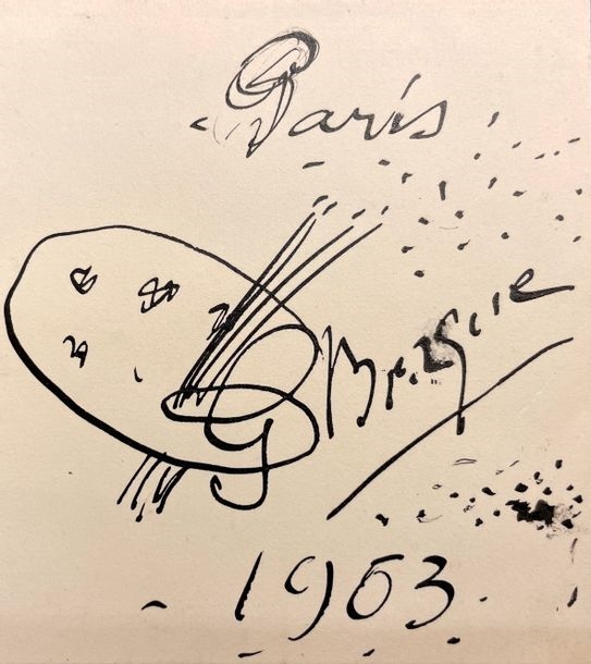 Georges Braque | Small autograph drawing (1953) | MutualArt