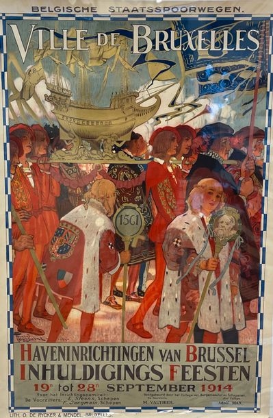 Fernand Toussaint | Poster (1914). Lithography in colors realized for ...