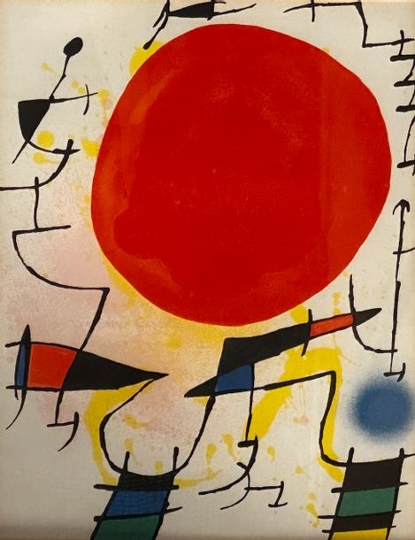 Joan Miró | Joan Miro (1893-1983), after The Red Sun, 1962 Unsigned ...