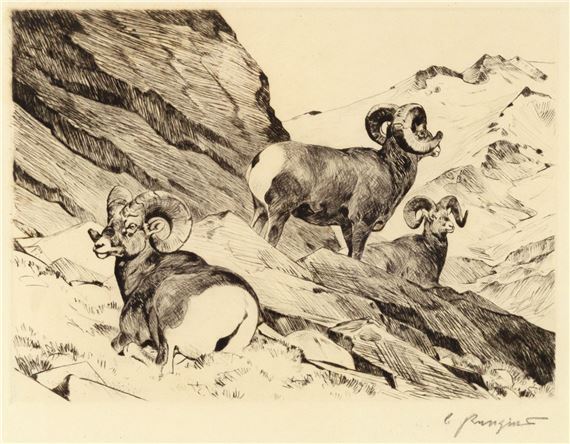 Carl Clemens Moritz Rungius | Carl Rungius (1869-1959) Siesta | MutualArt