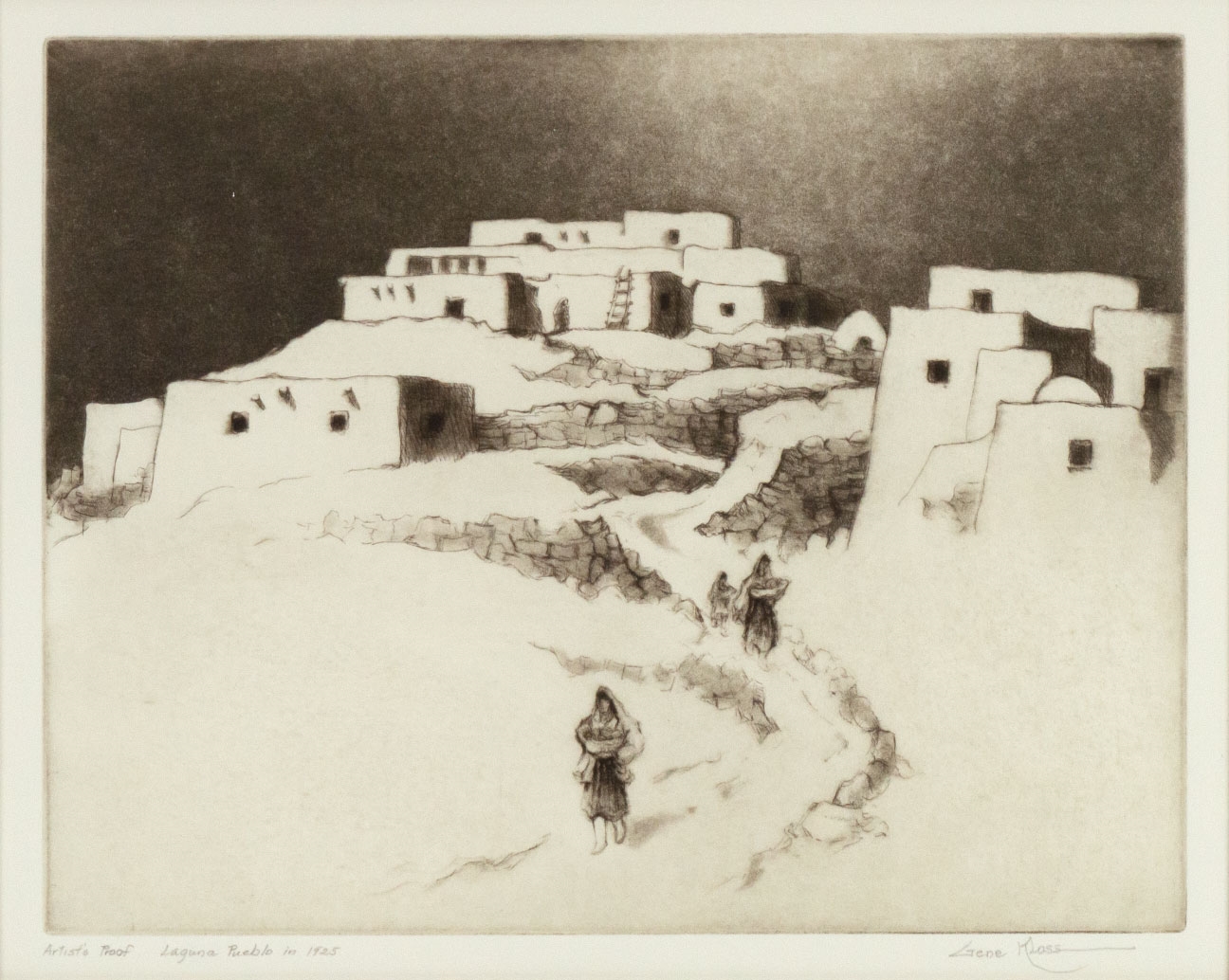 Alice Gene Kloss | Gene Kloss (1903-1996) Laguna Pueblo in 1925 (1925 ...
