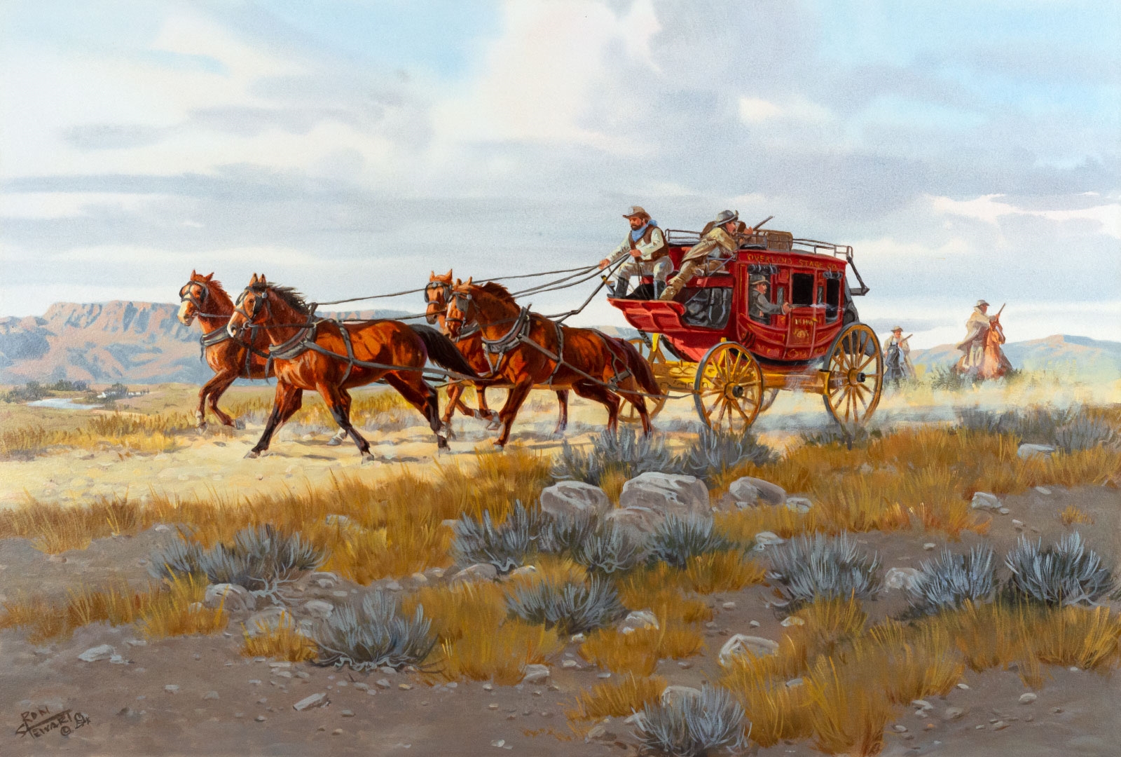 Ron Stewart | Ron Stewart (1941-) Stagecoach | MutualArt
