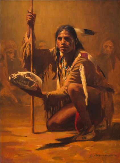 David Mann | David Mann (1948-) Lakota Shaman | MutualArt