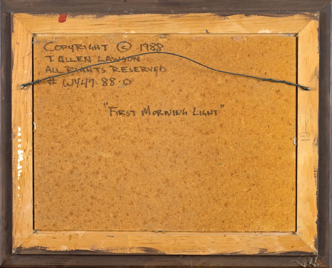 Tim Allen Lawson | T. Allen Lawson (1963-) First Morning Light (1988 ...