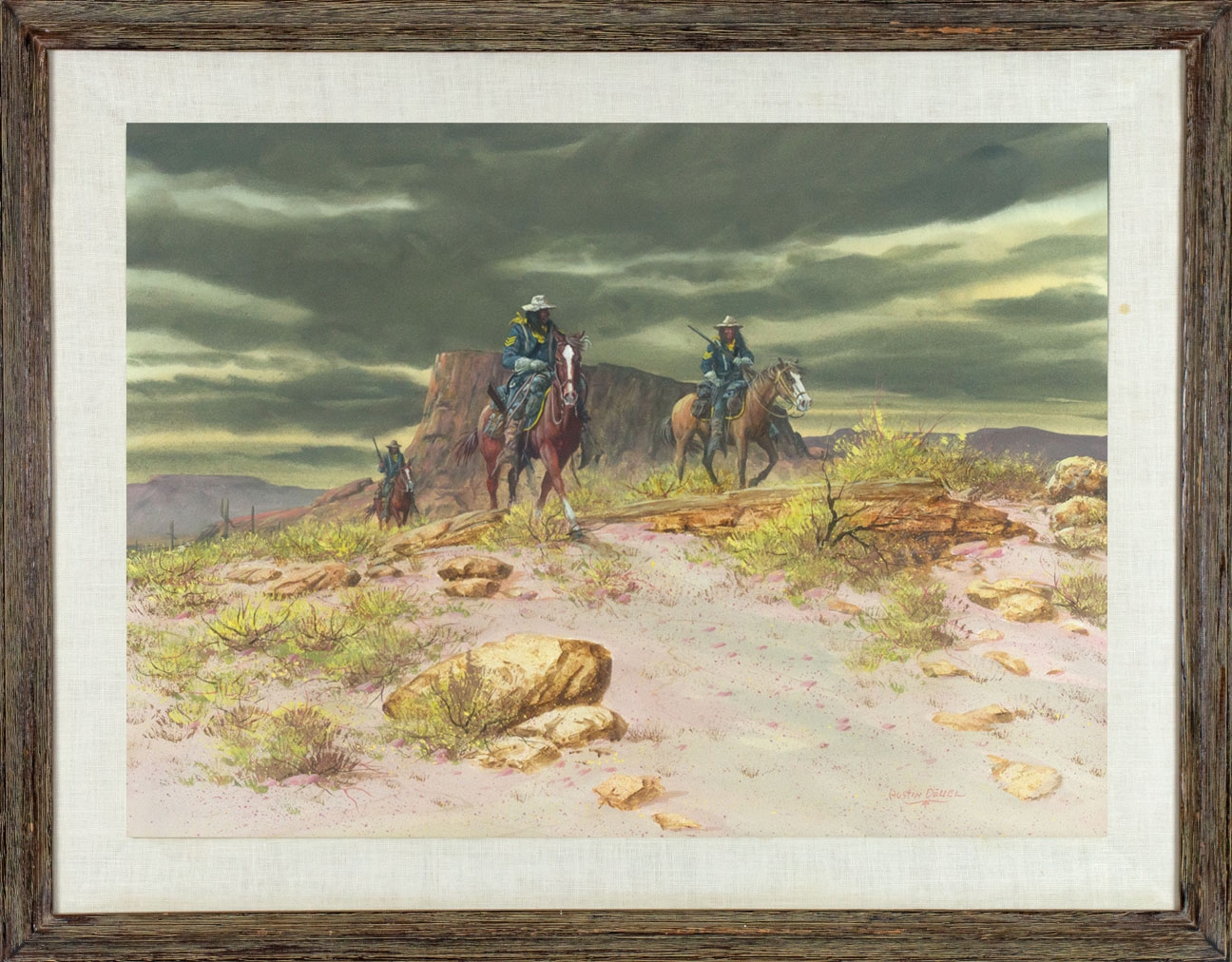 Austin Deuel | Austin Deuel (1939-) Apache Scouts | MutualArt