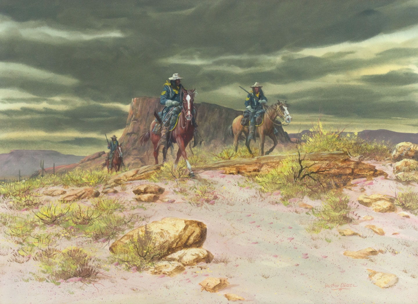 Austin Deuel | Austin Deuel (1939-) Apache Scouts | MutualArt