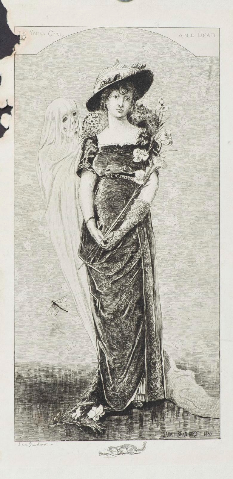 Léon Gaucherel | The young girl and death, Sarah Bernhardt (1880 ...