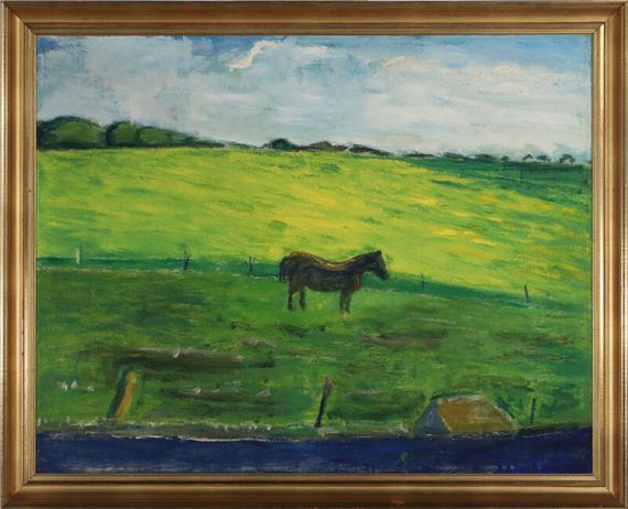 Ebba Nina Beck Carstensen | Landscape with a horse | MutualArt