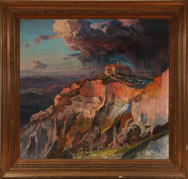 Viggo Christian Frederik Vilhelm Pedersen | View from the mountains in ...