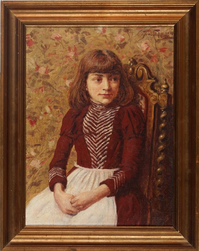 Poul Steffensen | Portrait of Astrid Heiberg (1891) | MutualArt