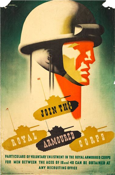 Abram Games | JOIN THE ATS. (1941) | MutualArt