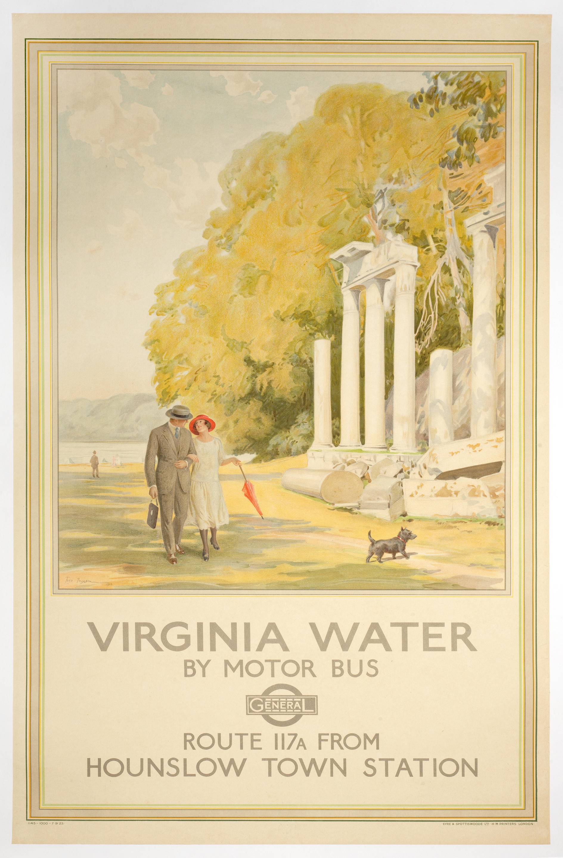 Fred Pegram | VIRGINIA WATER BY MOTOR BUS (1923) | MutualArt
