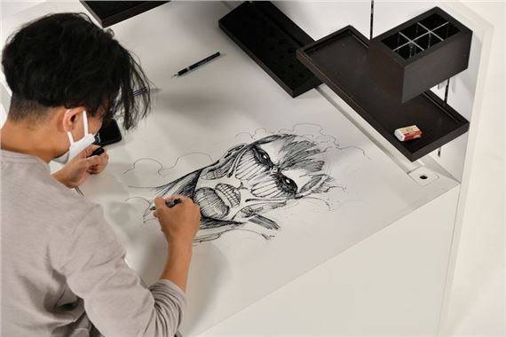 Hajime Isayama | Attack on Titan.Eren and Arumin | MutualArt