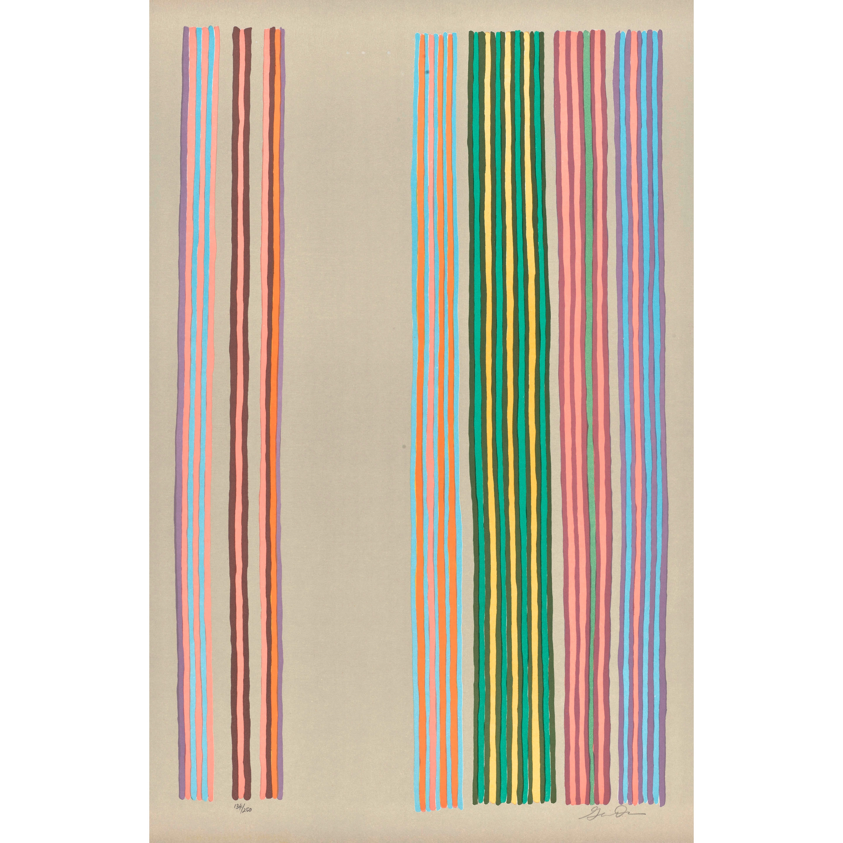 Gene Davis | Royal Curtain (1980) | MutualArt