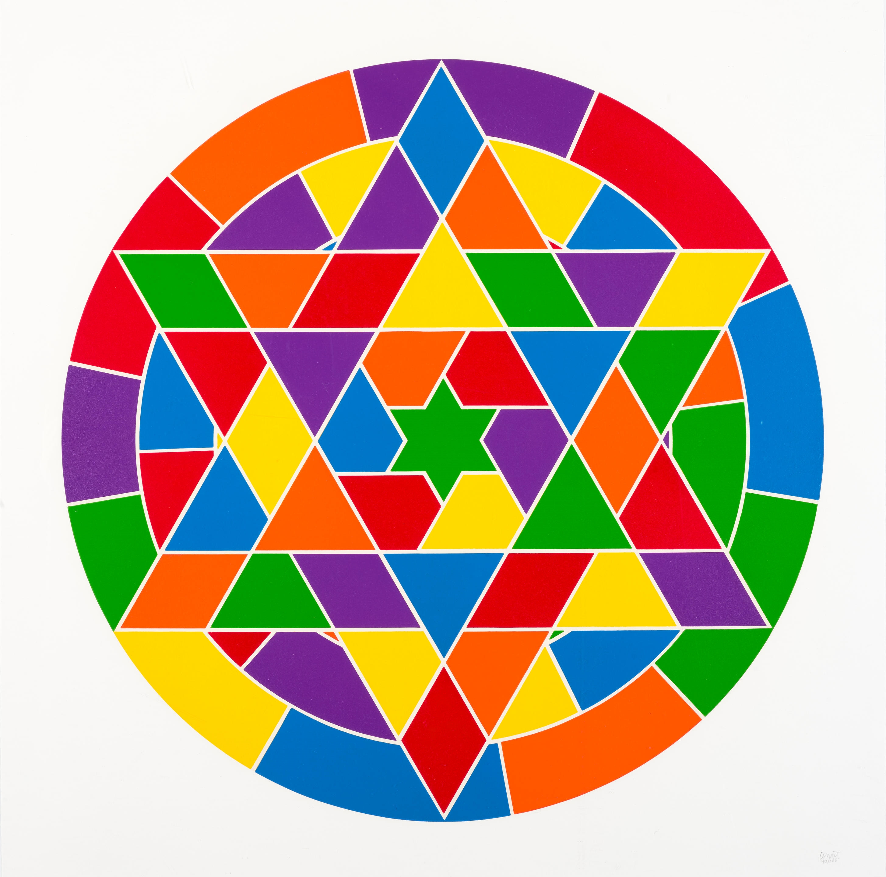 Sol LeWitt | Plate 4, from Stars (2002) | MutualArt
