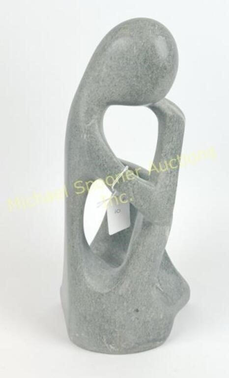 Auguste Rodin | BRAZILIAN STONE STATUE - THINKER | MutualArt