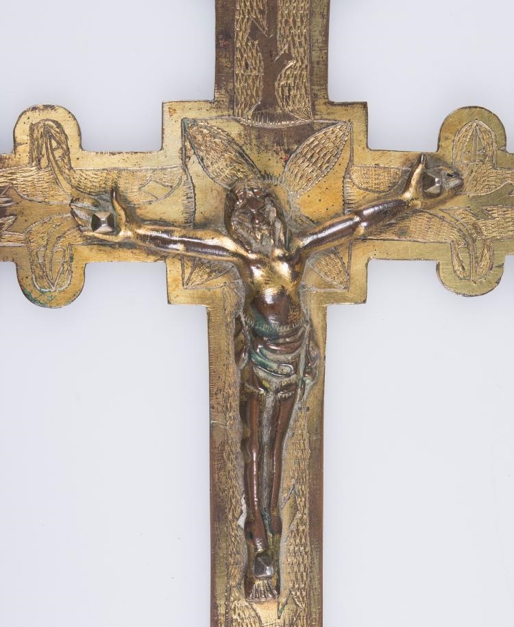 Spanish School, 14th Century | Spanish fleur de lis processional cross ...