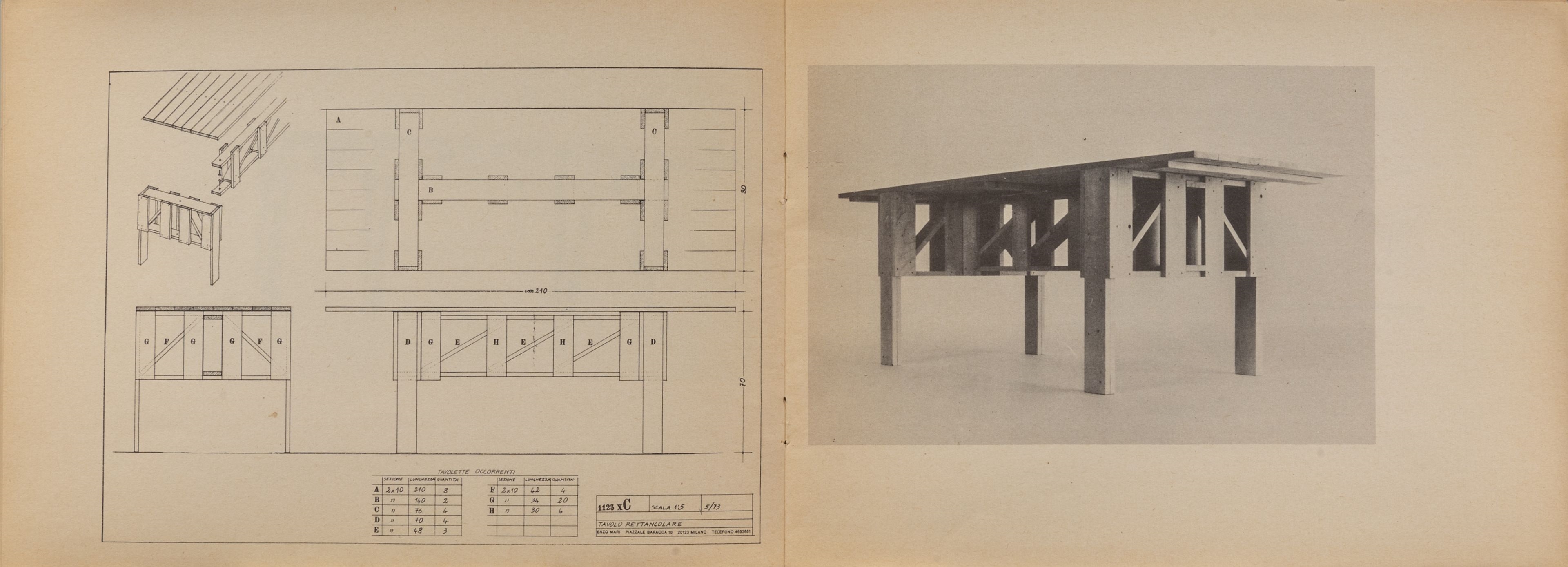 Enzo Mari | Proposta per un'autoprogettazione, catalogo curato dal ...
