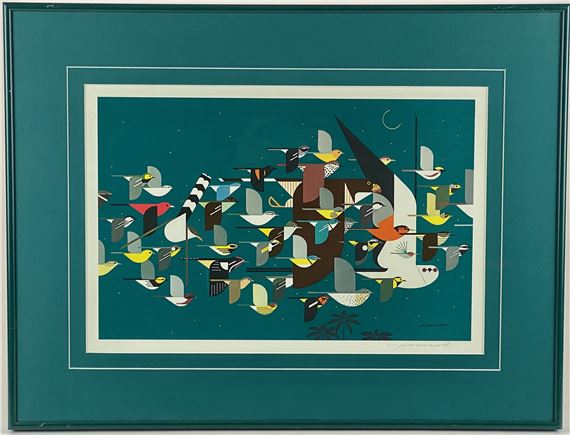 Charley Harper | Offset Lithograph of Birds Signed Charley Harper ...