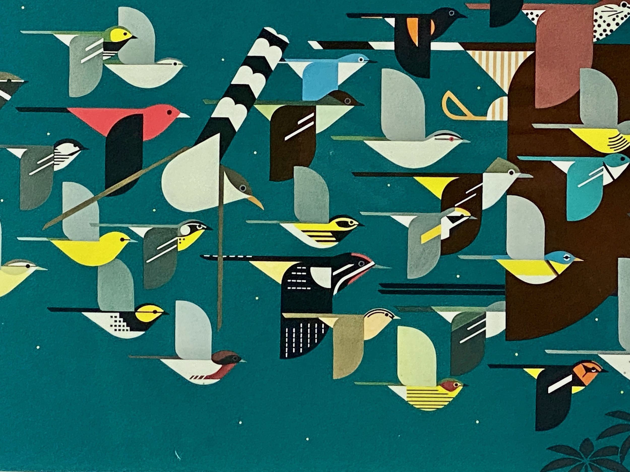 Charley Harper | Offset Lithograph of Birds Signed Charley Harper ...