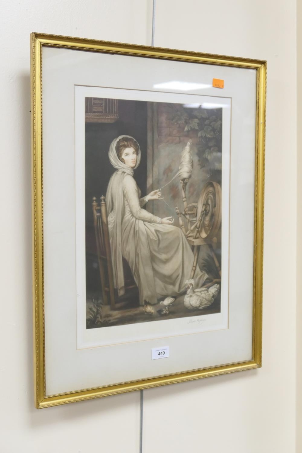 George Romney | 'Lady Hamilton with spinning wheel' | MutualArt