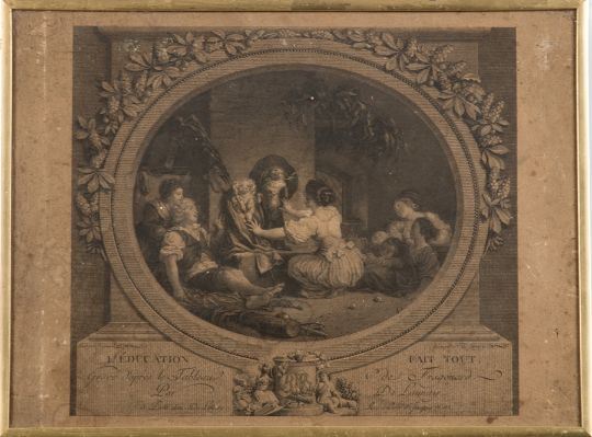 Nicolas de Launay | 29 x 39 cm, unter Glas gerahmt 30 x 40 cm | MutualArt