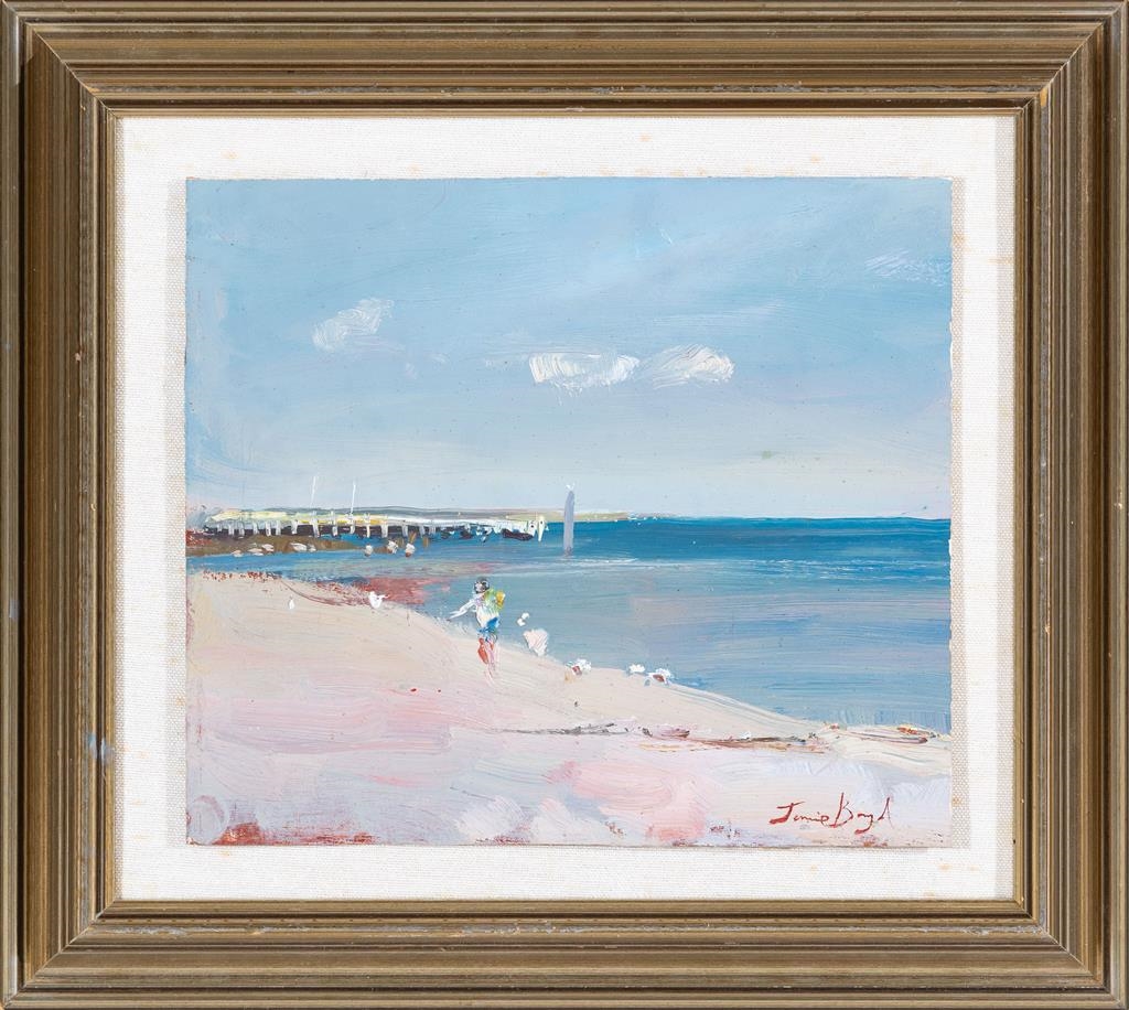 Jamie Boyd | Beach Scene with Pier | MutualArt
