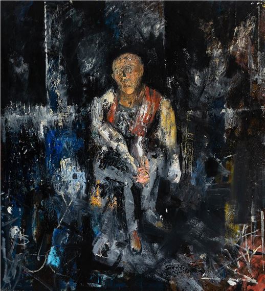 Victor Rubin | Untitled (Man Seated) | MutualArt