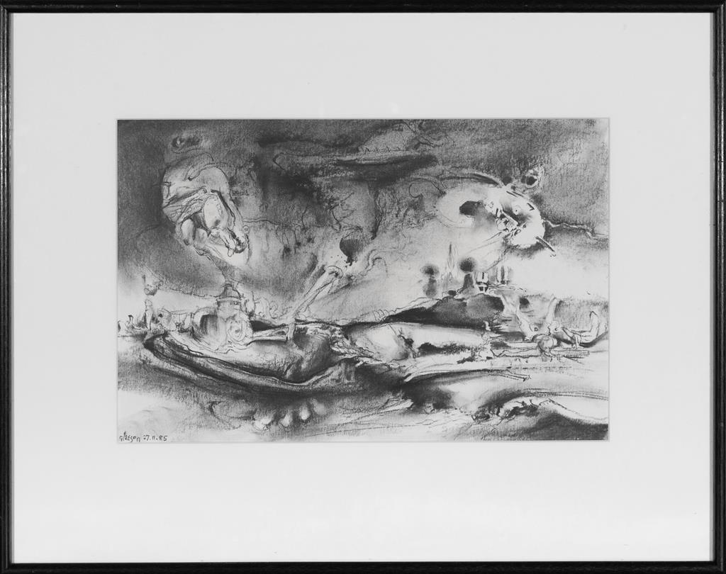 James Gleeson | Study for Evening Ceremonies (1985) | MutualArt