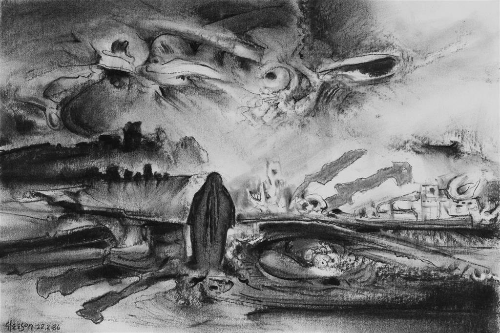 James Gleeson | Study for The Keeper of Used Shadows (1986) | MutualArt