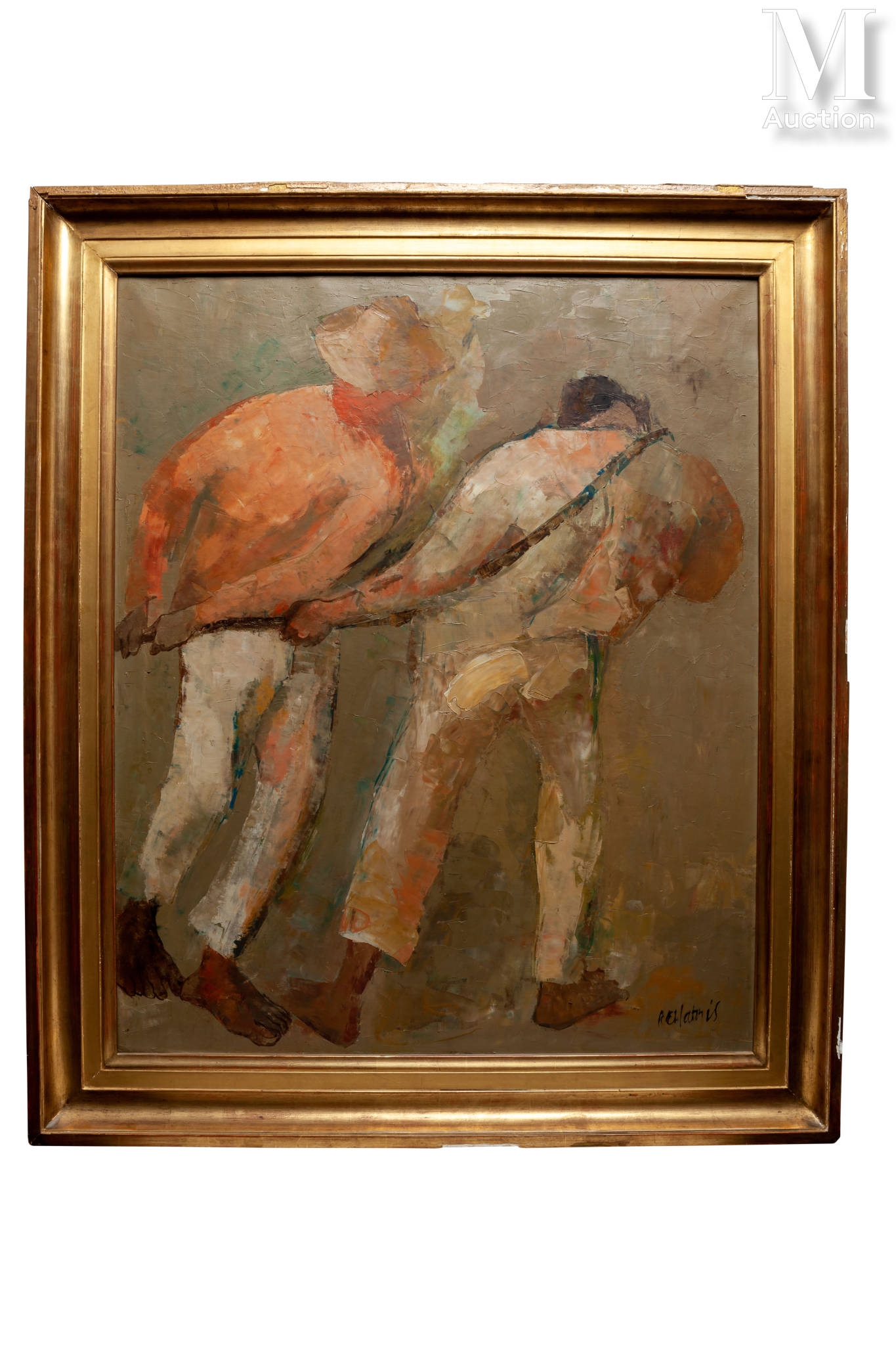 Robert Harris | Deux hommes tirant une corde | MutualArt