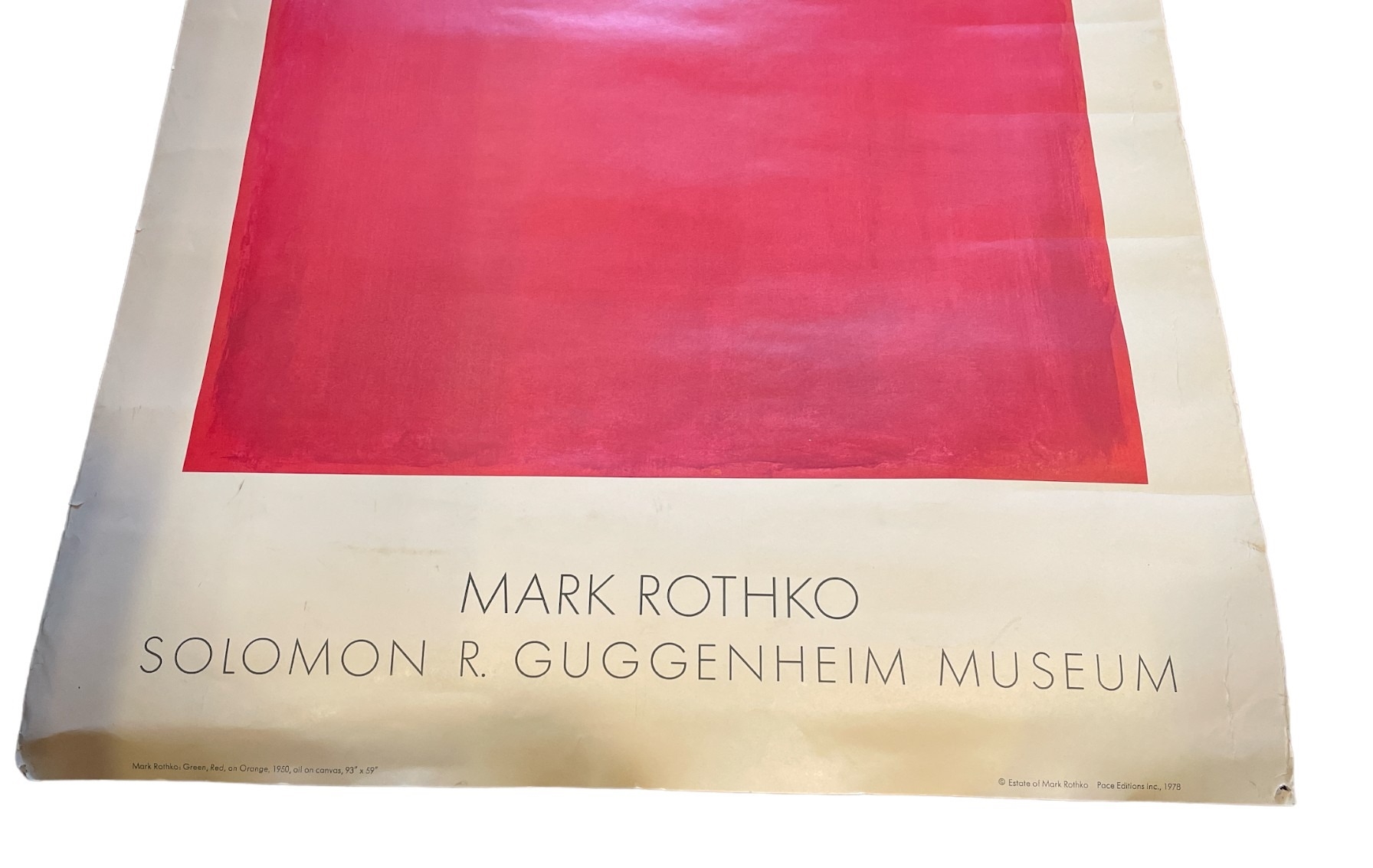 Mark Rothko | MARK ROTHKO GUGGENHEIM Art Poster 1978 PACE | MutualArt