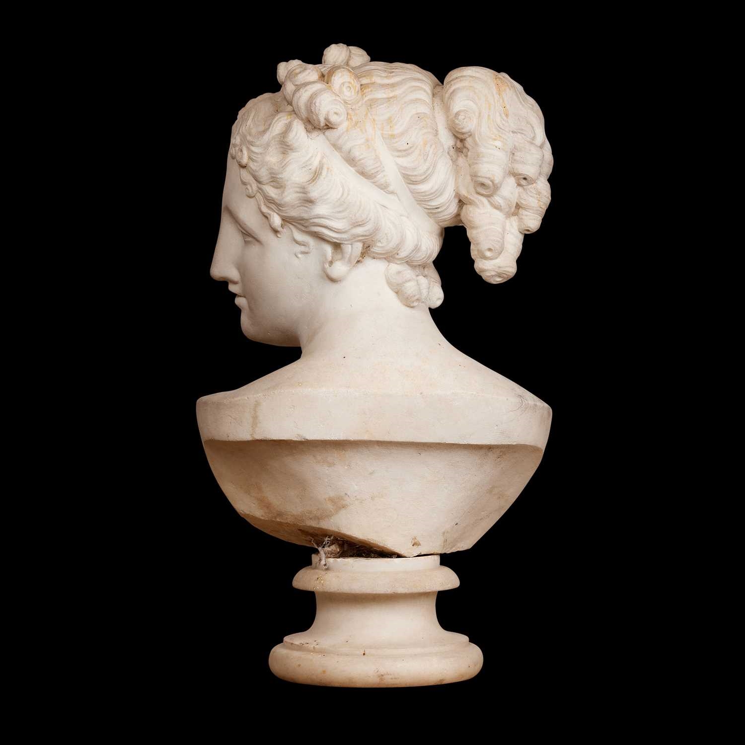 Antonio Canova | A 19TH CENTURY MARBLE BUST OF THE VENUS ITALICA AFTER ...