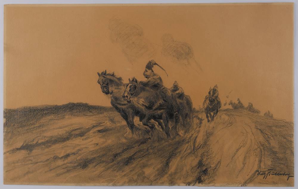 Wilhelm Hermann Friedrich Buddenberg | Pferdeszene aus dem Ersten ...