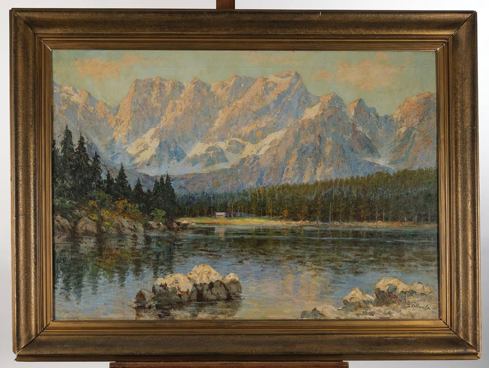 Josef Dederichs | Alpensee im Winter | MutualArt