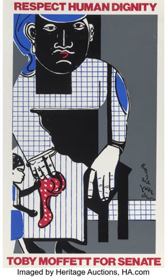 Romare Bearden | Respect Human Dignity: Toby Moffett for Senate Poster ...