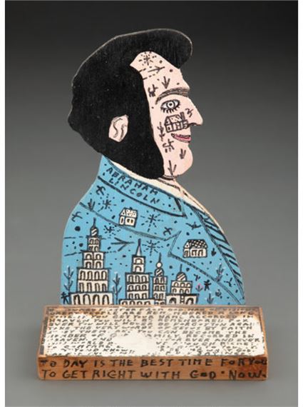 Howard Finster | Abraham Lincoln | MutualArt