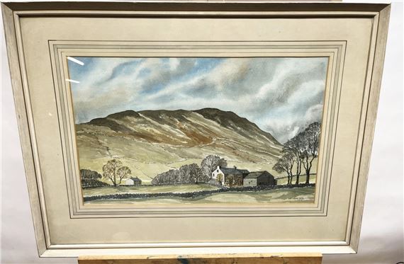 Jeff Money | Whernside from Southerscales footpath (1971) | MutualArt