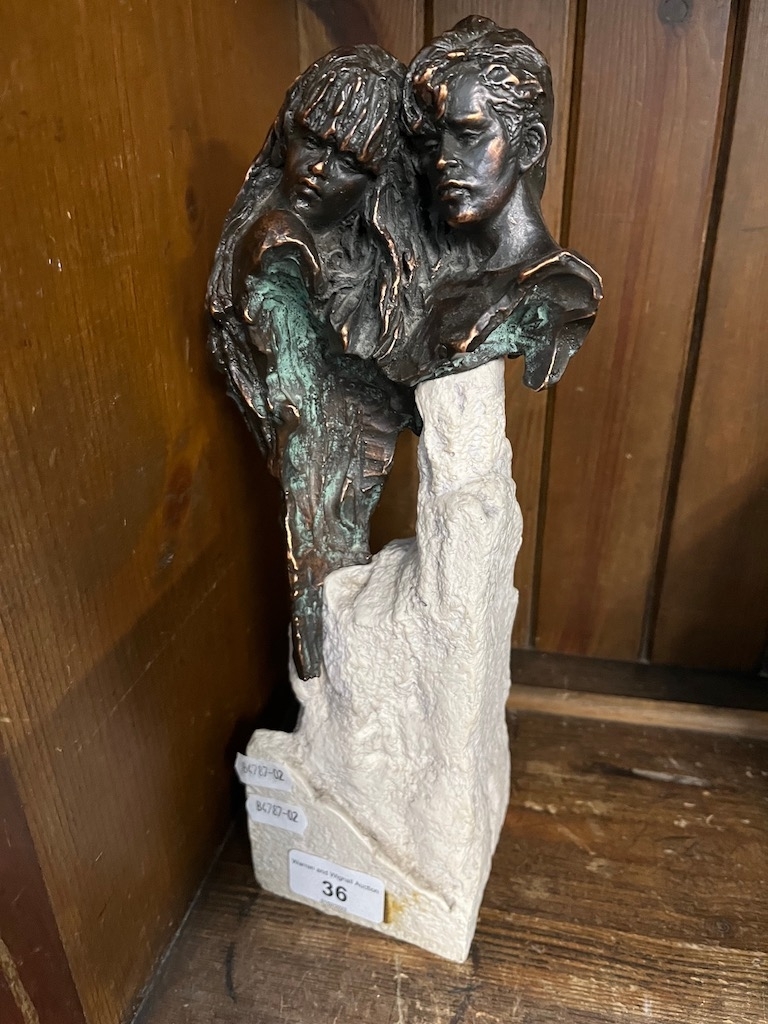 André PAOR | Marga man and woman by Paor. | MutualArt