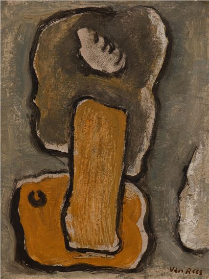 Otto Van Rees | Composition with a tree (1930) | MutualArt