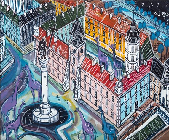 Edward Dwurnik | Plac Zamkowy (2016) | MutualArt