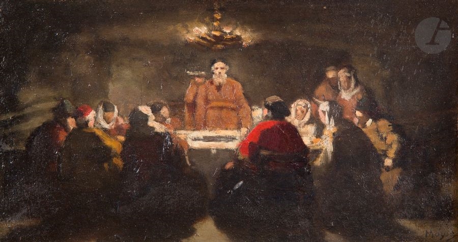 Edouard Moyse | A Jewish Passover in the Middle Ages (1886) | MutualArt