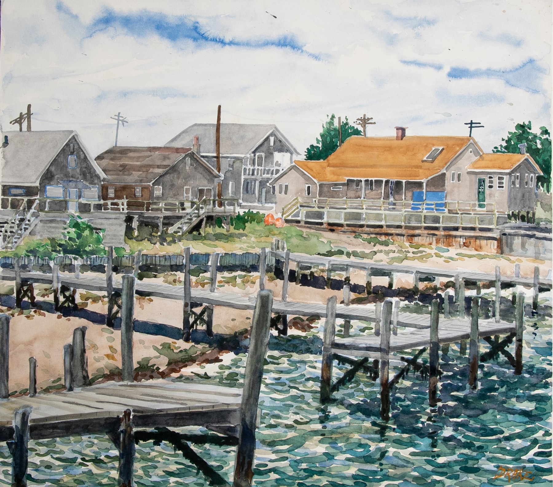William L. Drake | At The Dock | MutualArt