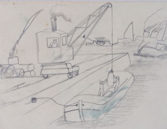 John Northcote Nash | Dockyard | MutualArt