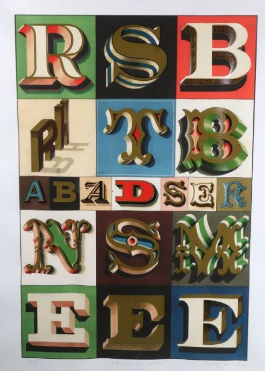 Peter Blake | 'Found Art Letters' | MutualArt