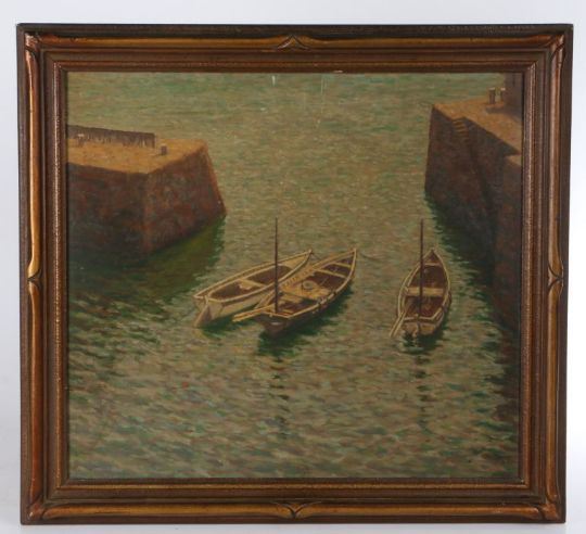 Edwin John Board | 'In The Harbour' | MutualArt