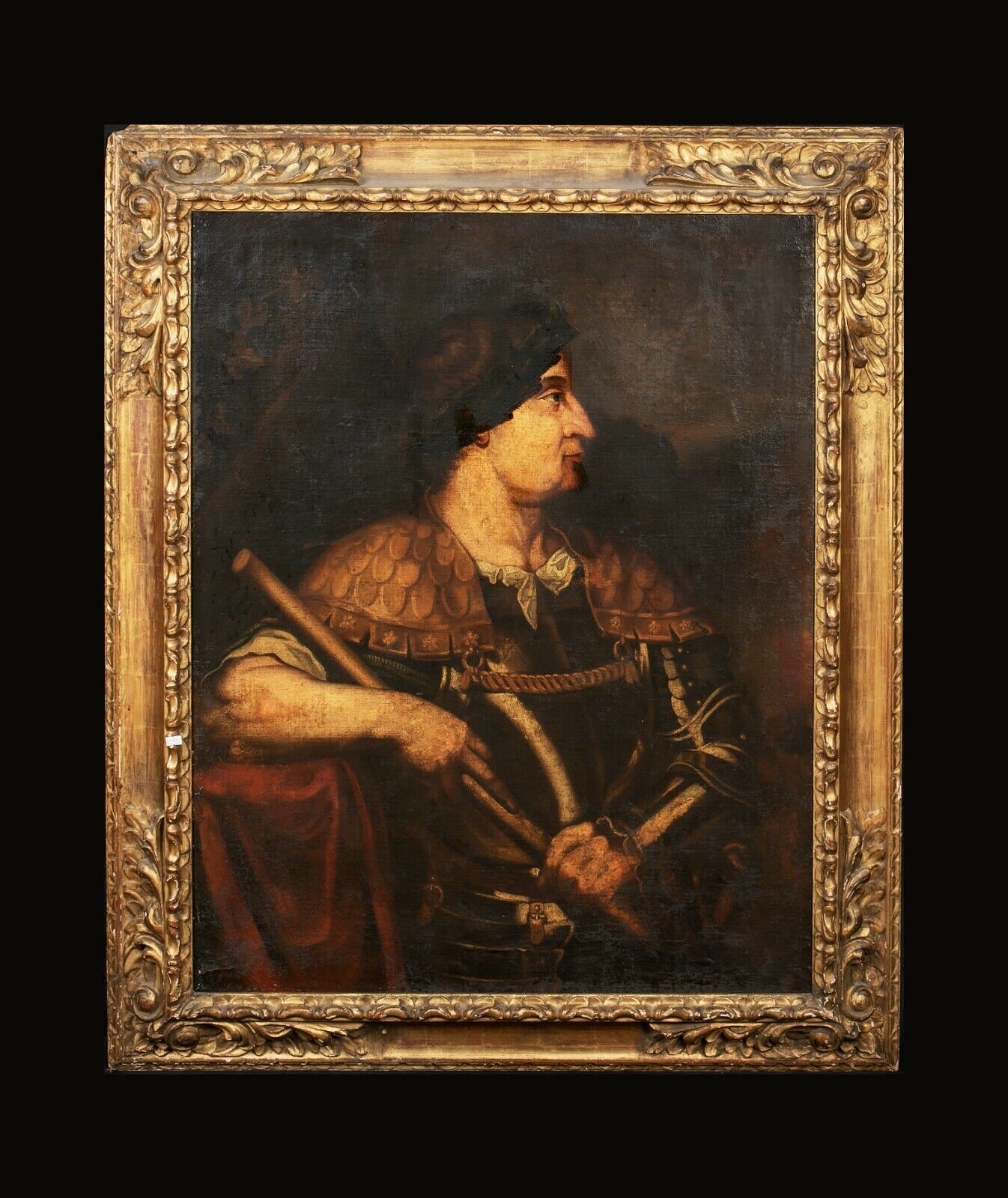 Italian School, 17th Century | PORTRAIT OF ROMAN EMPEROR TRAJAN OIL ...