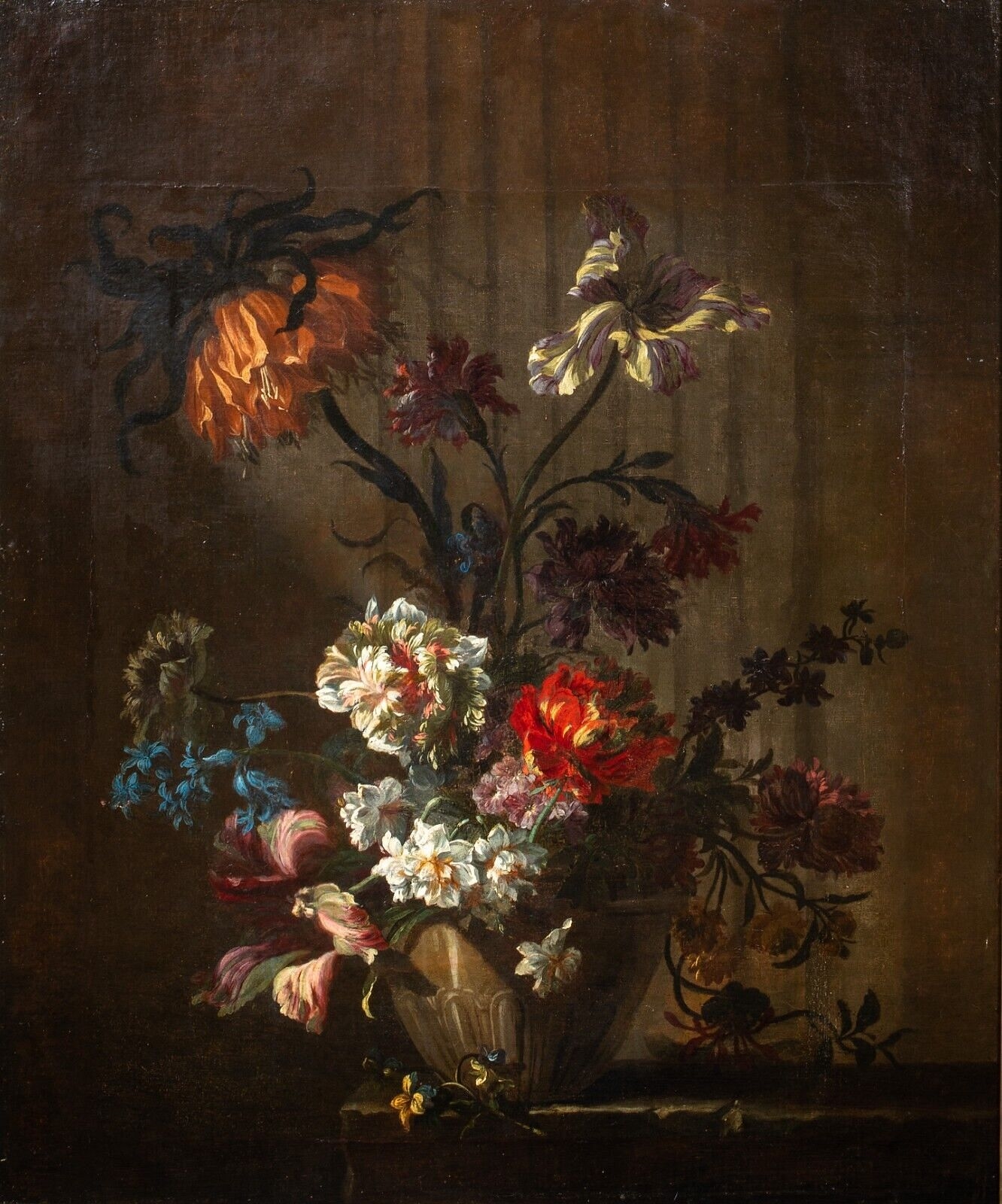 Jean-Baptiste Monnoyer | STILL LIFE OF FLOWERS IN A VASE OIL PAINTING ...
