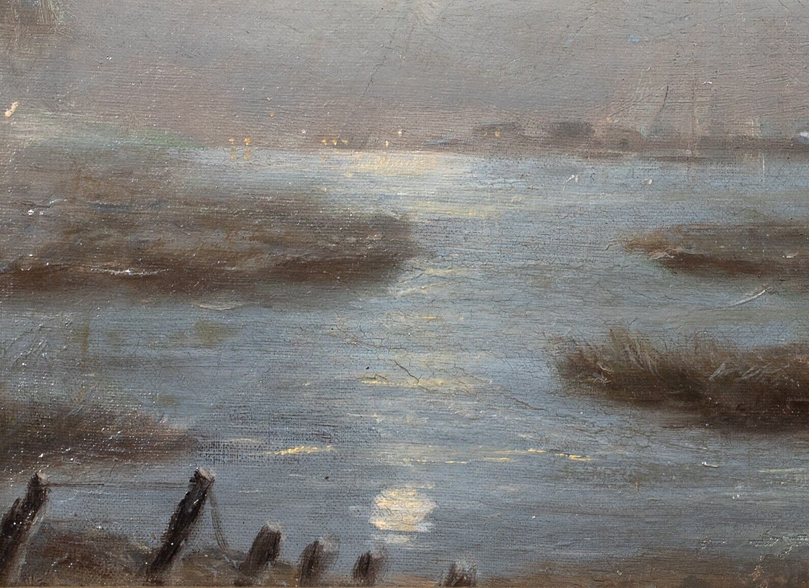 James Abbott McNeill Whistler | VIEW OF THE THAMES OIL PAINTING (ca ...