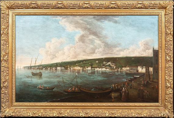 Angelo Maria Costa | VIEW OF POSILLIPO FROM THE RIVIERA DI CHIAIA OIL ...